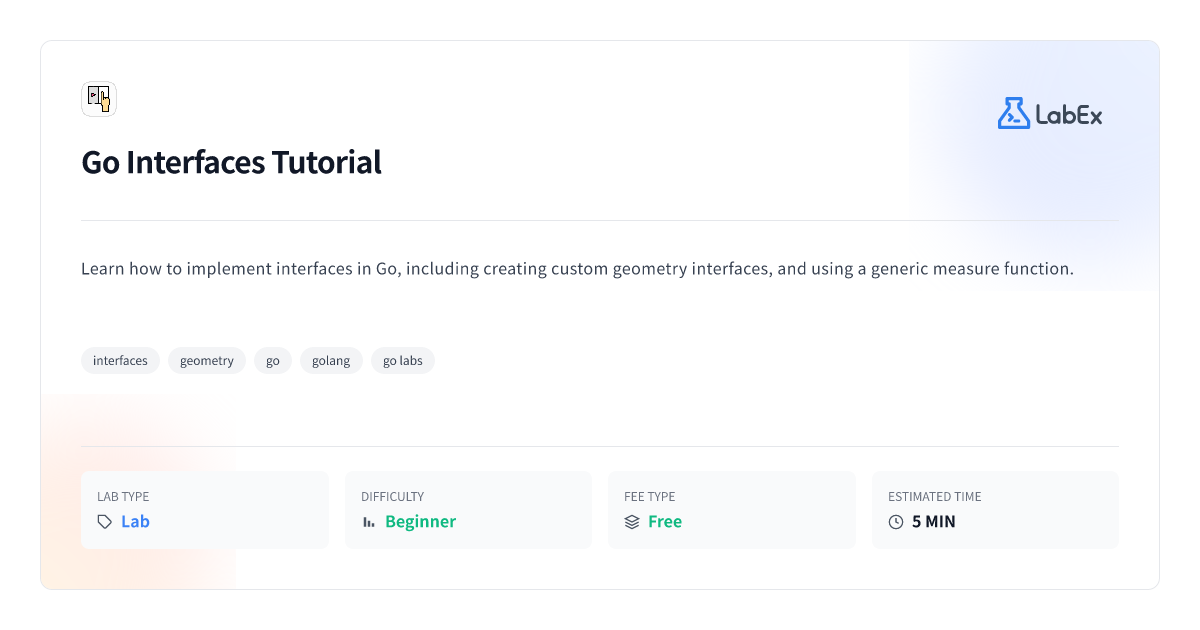 Tutorial De Interfaces Em Go Implemente Interfaces Em Golang Labex